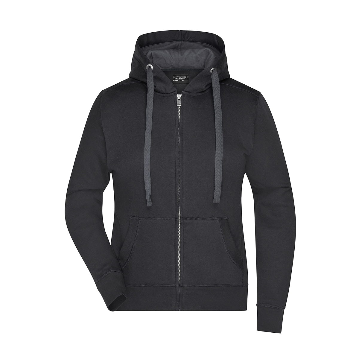 Daiber JN594 Premium Sweat Jacket with Bionic® Finish, black/grey (bla ...